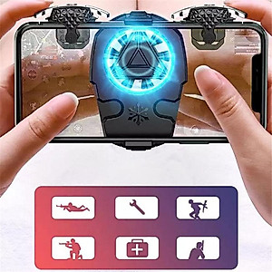 TJLSS Multi-Function Mobile Phone USB Game Cooler System Holder Stand Radiator Gamepad Cooling Fan