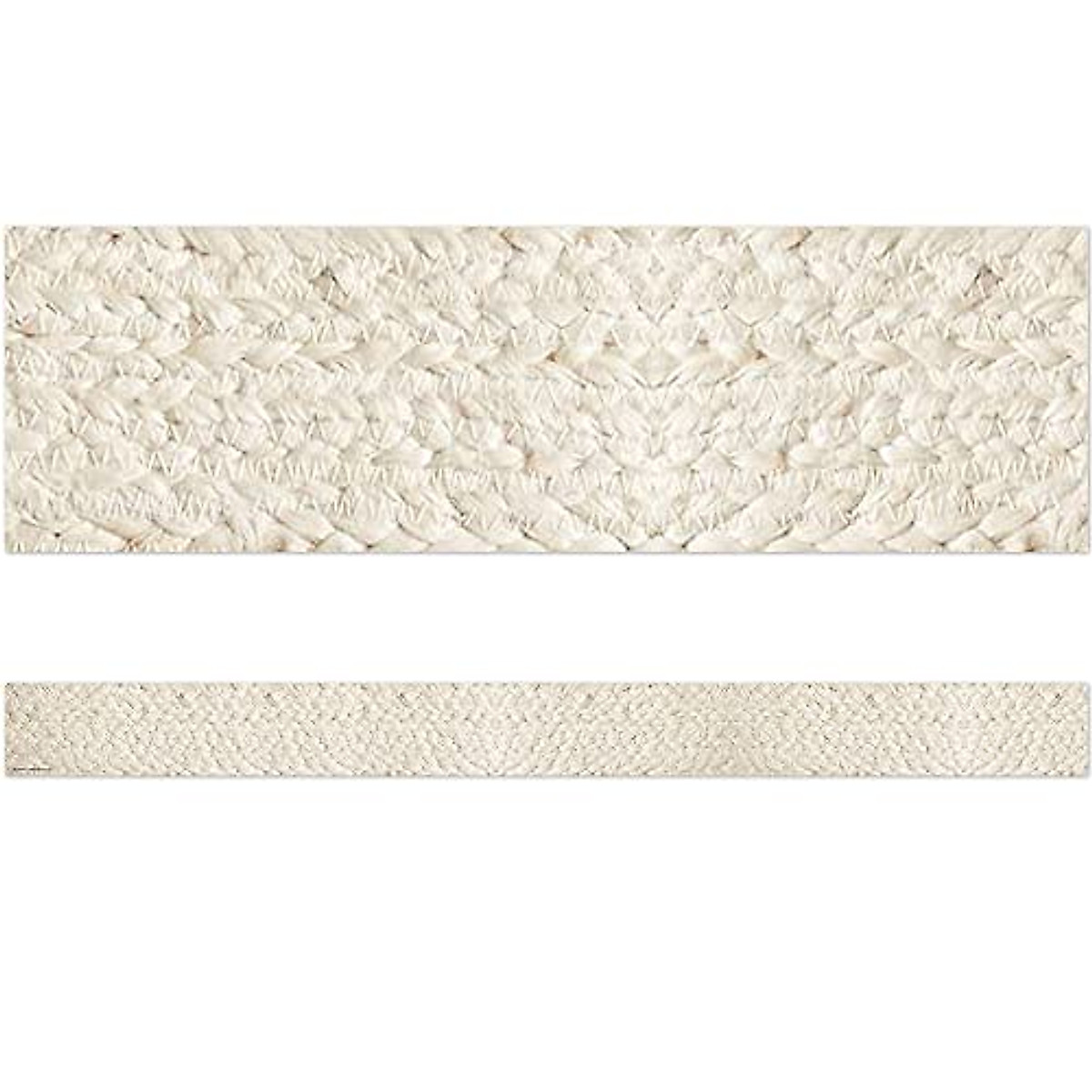 Teacher Created Resources Everyone is Welcome Woven Straight Border Trim (TCR7127), Natural