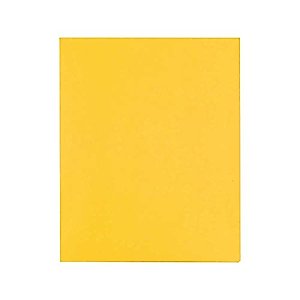 Staples 578544 School Grade 2 Pocket Folder Yellow 25/Box (50761/27538-Cc)