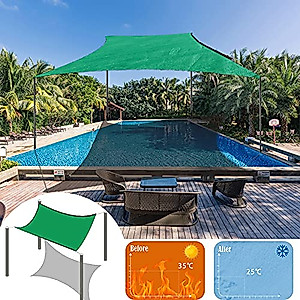 DKLE 10x10 ft Shade Screen for Greenhouse Breathable Outdoor, Garden Shade Netting Sun Protection, Shade Cloth UV Resistant Mesh 85% Shading Rate, for Protection Plants Flowers Pet Kennels