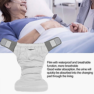 Cloth Adult Diaper, Good Absorption Breathable Reusable Adult Nappy Soft Comfortable for The Elderly for Pregnant Women for The Disabled