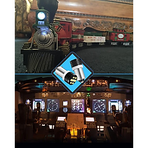 1820 Bulb 1816 1815 1495 1813 1819 53 57 BA9S Led Bulb 10-30Volt AC/DC for Train Light, Bingo Board Bulbs,Instrument panel Indicator Lights,House Number Light Bulb 1818 1893 White 2Pack