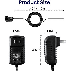 Xzrucst 12V AC/DC Adapter for Stanley Intertek 3100397 FatMax LEDLIS SL10LEDSL SL10LEDL SL1M09 SL5W09 HID0109 FL5W10 FL3WBD HIDLISL HT72005-LD LED Rechargeable Battery Spotlight 12VDC Power Charger