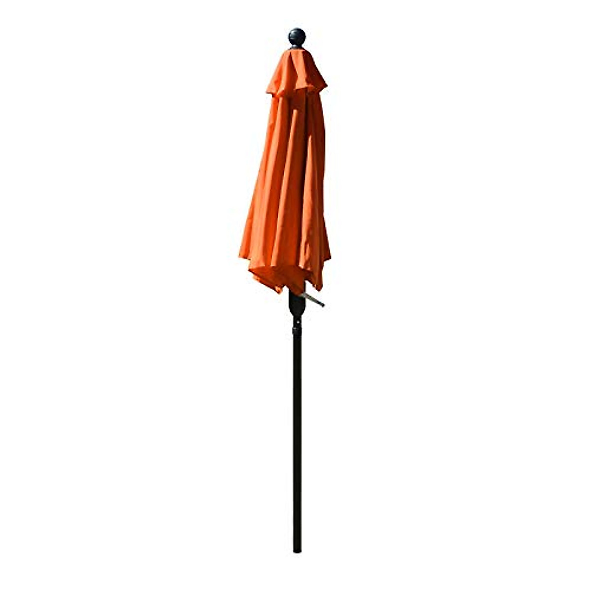 Westcharm Patio Umbrella Outdoor Table Umbrella with 6 Sturdy Ribs and Crank 6.5 ft, Orange Umbrella