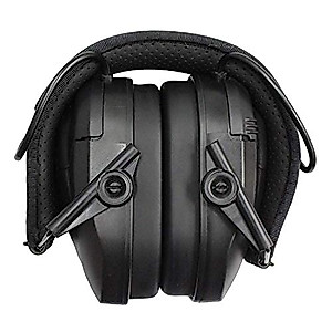 Walker's Razor Slim Patriot Series Electronic Muff Hearing Protection for Shooters and Noise Reduction Earmuffs with 23 dB NRR, Black Patriot, 2 Pack