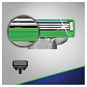Gillette Mach3 Sensitive Razor Blades for Men, 4 Refills with Stronger-Than-Steel Blades