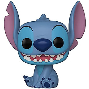 Funko Disney: Lilo & Stitch - Smiling Seated Stitch Pop! Vinyl Figure (Bundled with Compatible Pop Box Protector Case)