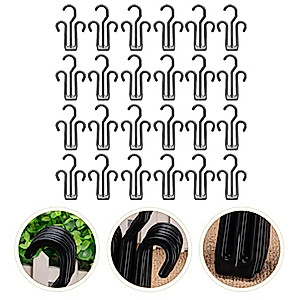 LIOOBO Sneaker Rack Bike Shoe Holder Drying Rack: 24pcs Plastic Cycle Shoe Hanger Towel Hooks Double Hooks Hanging Shoe Organizers Sneaker Shelf