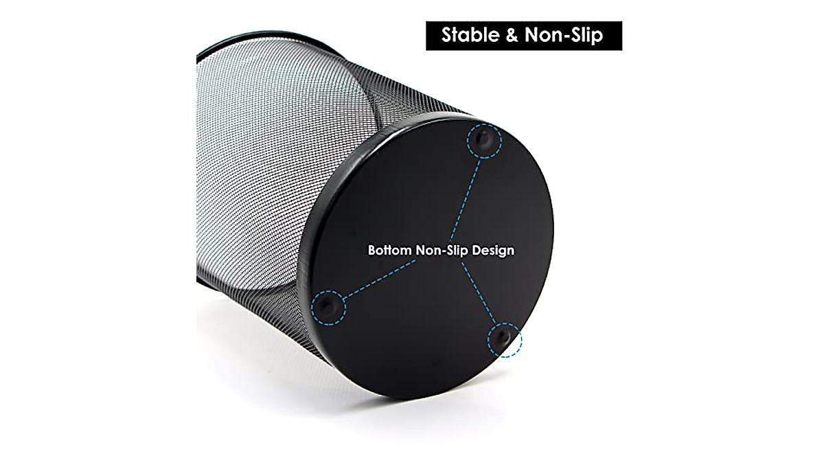 SHSYCER 10-Pack Black Mesh Trash Cans - Perfect for Home & Office