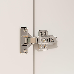 AIEGLE 3 Doors Wardrobe Armoire Closet, Large Freestanding Armoire Wardrobe Cabinet with Shelves & 2 Hanging Rod, Bedroom Wood Clothes Storage Cabinet Organizer, White (47.2" W x 19.7" D x 70" H)