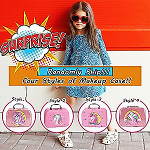 Kids Washable Makeup Girl Toys - Kids Makeup Kit for Girl, Real Make Up Set, Little Girls Makeup Kit for Toddler Kid Children Princess, Christmas Birthday Gift Toys for Girl 4 5 6 7 8 9 10 Year Old