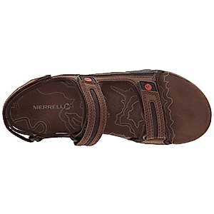 Merrell Men's Sandspur Oak Sandal, Dark Earth, 10 Medium US