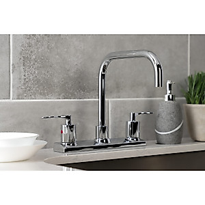 Kingston Brass FB2141SVL Serena 8" Centerset Kitchen Faucet, Polished Chrome