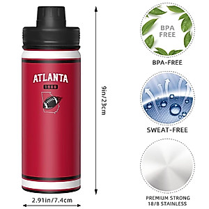 ANTKING Atlanta Tumbler Travel Mug Coffee Cup Custom Name Number Gifts for Men Women Youth