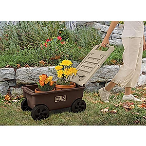 AMES 1123047100 Lawn Buddy Rolling Garden Cart