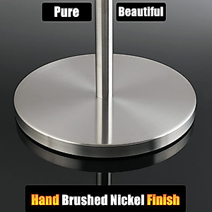 Alise Paper Towel Holder,Standing Paper Towel Roll Holder for Standard or Mega Rolls,Paper Towel Stand for Kitchen Counter Bathroom Table,SUS304 Stainless Steel Brushed Gold Finish