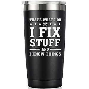 MASGALACC Funny Gag Gifts for Men - Fathers Day, Birthday Gift for Dad from Daughter Son, Him, Husband, Grandpa, Uncle, Cool Stuff for Men Christmas - 20 oz Stainless Steel Tumbler