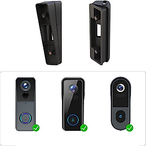 EUKI Adjustable 25 to 50 Degree Angle Mount Compatible J7/J9/J10/MR04 Multiple Model Wireless Video Doorbells, Angle Adjustment Adapter, Mounting Plate Bracket, Wedge Conor
