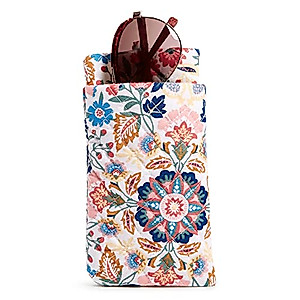 Vera Bradley Women's Cotton Double Glasses Case, Enchanted Mandala - Recycled Cotton, One Size