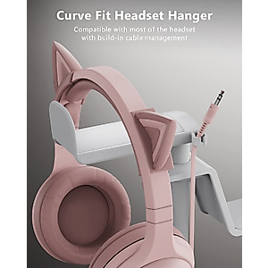 MiiKARE Controller Holder 6 Tiers with Headphone Holder, Adjustable Gaming Controller Headset Stand, Game Controller Stand for All Xbox PS4 PS5 Switch Pro Crontroller Gaming Accessories - White