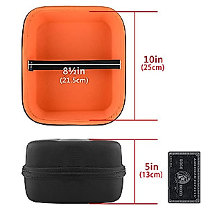 Geekria Shield Headphones Case Compatible with Audio-Technica ATH-AD900X, ATH-AG1X, ATH-AD500X, ATH-R70X Case, Replacement Hard Shell Travel Carrying Bag with Cable Storage (Black)