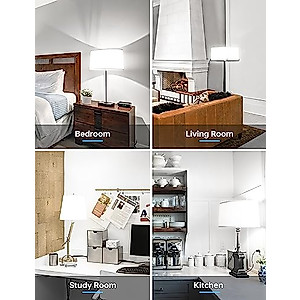 KINDEEP 3 Way LED Light Bulbs 50 100 150 Watt Equivalent, Three Way A21 LED Bulbs, E26 Base, Daylight White 5000K, 500 1600 2200LM for Home Reading, Desk Lamp, Table Lamp, 2 Pack