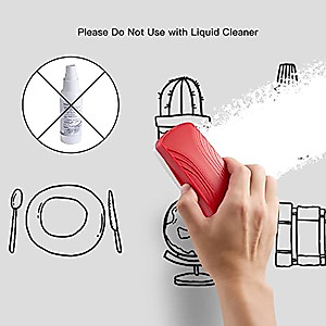 Ddaowanx Whiteboard Eraser, Magnetic Dry Erase Eraser, Glass Board Eraser,School and Office Supplies, Pack of 2 (Green)