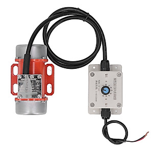 CUEI 30W Concrete Vibrator Vibration Motor, Waterproof 4000RPM DC Electric Vibrating Motor with Speed Controller & Adjustable Exciting Force, Aluminum Alloy Vibrating Vibrators for Shaker Table(#2)