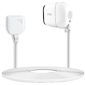 40 Feet Weatherproof Arlo Outdoor Power Adapter for Arlo Pro, Taken Power Cable and Quick Charge 3.0 Charging Adapter Compatible with Arlo Pro, Arlo Pro 2, Arlo Go, 1 Set, White