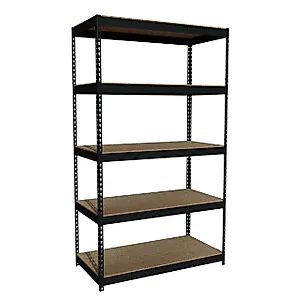 Office Dimensions Riveted Steel Shelving 5-Shelf Unit