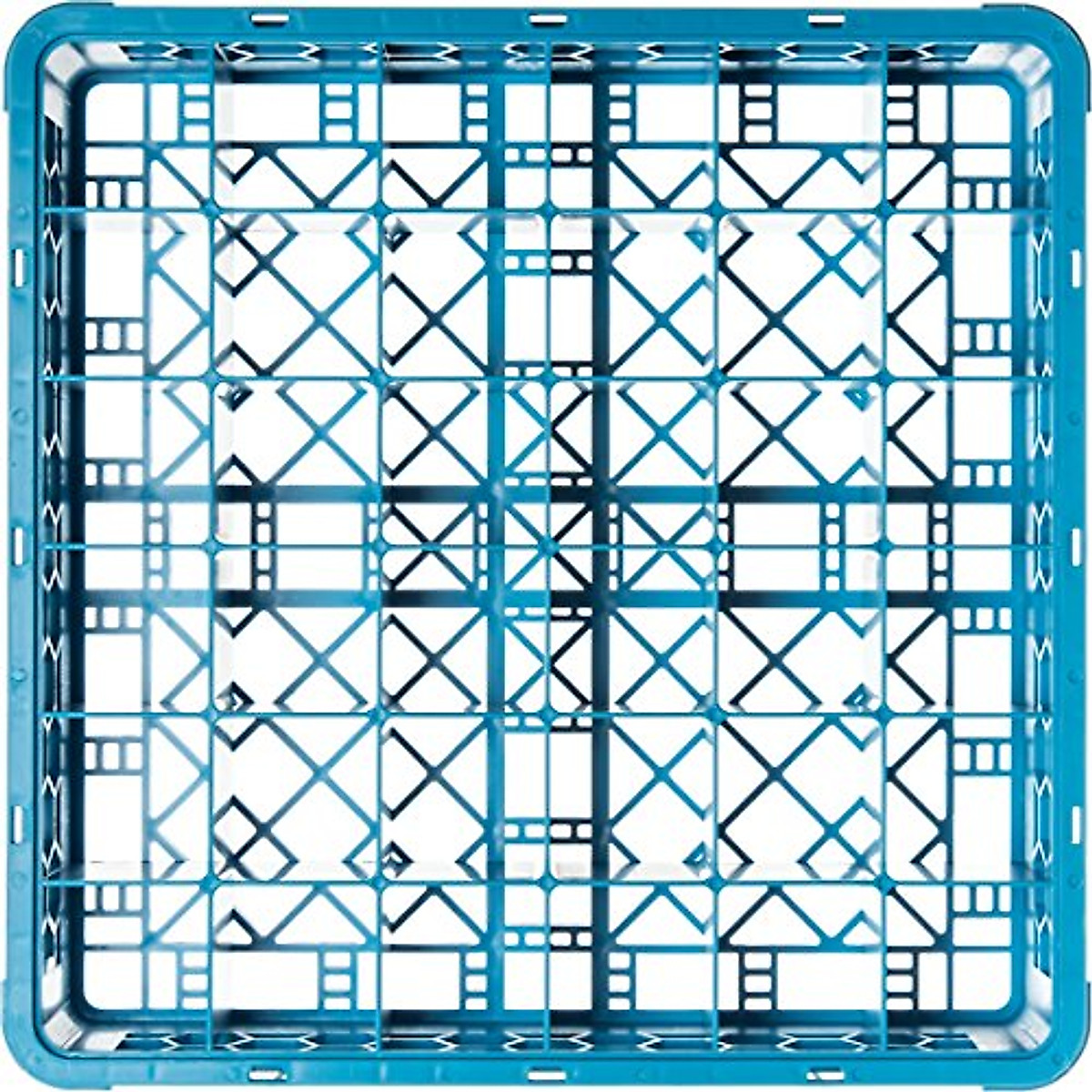 Carlisle FoodService Products RG3614 OptiClean 36 Compartment Glass Rack, 2.94" Compartments, Blue (Pack of 6)