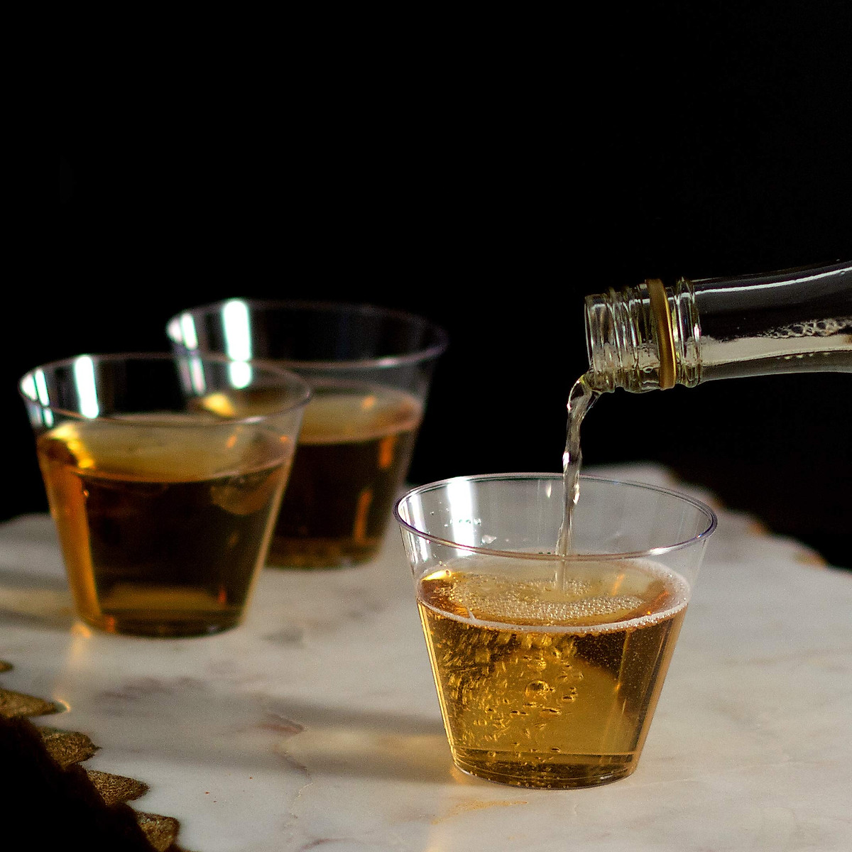 Clear Old Fashioned Cups - 9 oz (100 Count) - Premium Plastic, Elegant & Durable - Perfect for Parties, Events, and Everyday Use