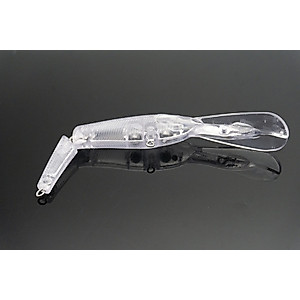 10PCS Unpainted Lure Blanks 11.26g 13.5cm with 6mm Free Fishing Eye Crankbait Simulation Blank Body Clear Hard Baits Trout Salmon Minnow Lure Popper Lures Topwater Freshwater 6mm 318