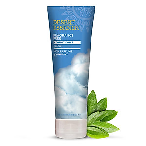 Desert Essence Fragrance Free Conditioner - Pure - 8 Fl Ounce - Pack of 2 - Gloss & Shine - Smoothes & Softens Hair - No Oil Residue - Antioxidants - Green Tea - Jojoba Oil - Vitamin B5