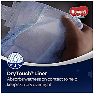 HUGGIES OverNites Diapers, Size 5 (27+ lb.), 18 ct, Overnight Diapers, Jumbo Pack (Packaging May Vary)