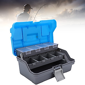 Waterproof Fishing Box, with Ergonomic Handle Fishing Tackle Box Three-layer Fishing Tackle Box for Store Fishing Gear
