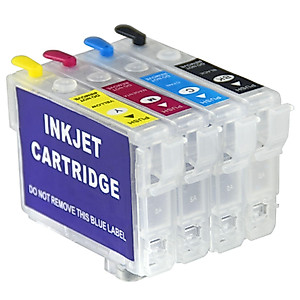 212XL No Chip Replacement Refillable Ink Cartridges Sublimation Ink Cartridges Without Chip & Ink for WF-2850 XP-4100 XP-2100 Empty Ink Cartridges for XP434 XP430 XP440 XP446 WF-2810 WF-2830 Printer