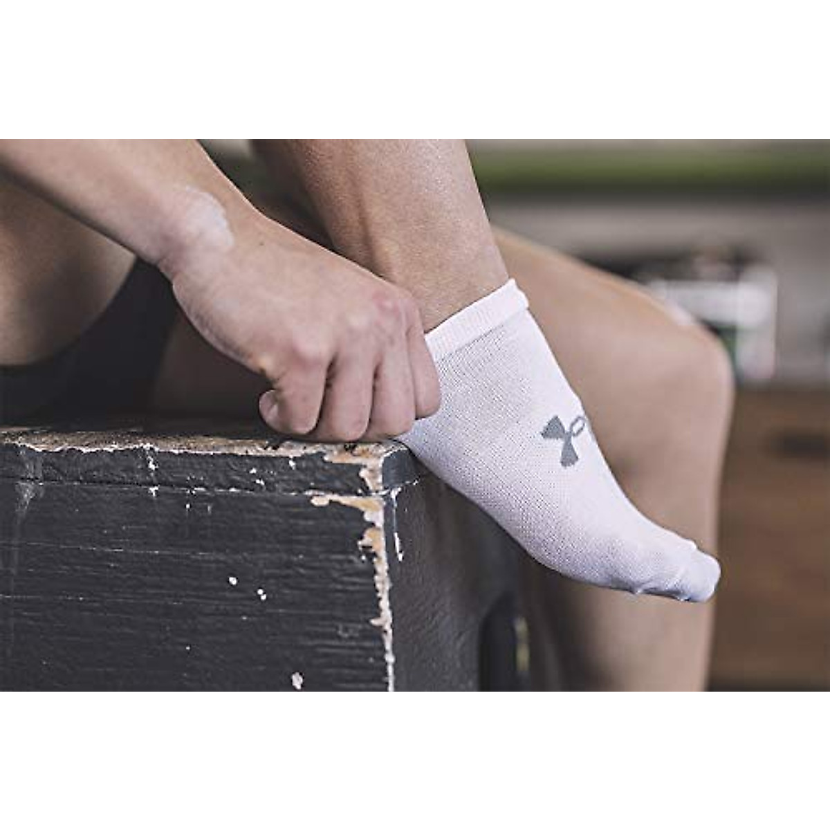 Under Armour Women's Essential 2.0 No Show Socks, 6-Pairs , White Assorted , Medium