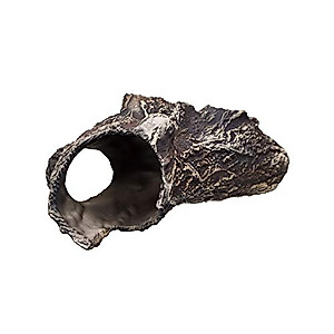 Plecoceramics Large Aquarium Cave Hiding Place for Fish Ceramic Decoration Hideout Tree Trunk Log for plecos and Cichlids