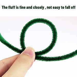 150 Pieces Christmas Pipe Cleaners Chenille Stem,50 White Craft Pipe Cleaners,50 Green Chenille Stems Pipe Cleaners, and 50 Red Pipe Cleaners for Arts and Crafts, Xmas Home Decoration