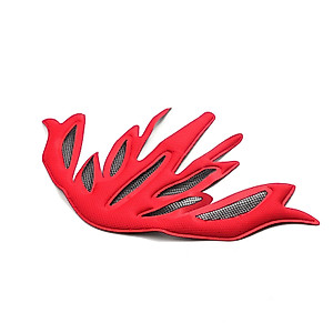 PAXLamb Helmet Inner Padding Net Foam Pads Kit Sealed Sponge Protective Lining Protection Liners Cushion Mat Set for Outdoor Sports Cycling Bike Motorcycle Bicycle Riding Accessories (Red)