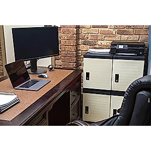 Jink Locker, Lockable Storage Cabinet 19" with Keys | Great for Kids, Home, School, Office or Outdoor | Toy Box, Footlocker, Bedside Dresser/Nightstand, Sports or Gym (White)