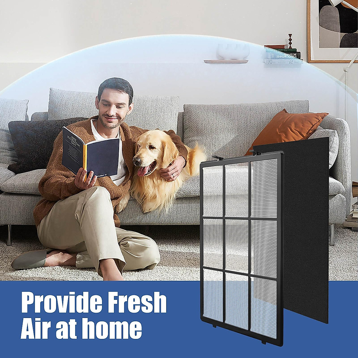 SAKEGDY 115115 HEPA Replacement Filter A Compatible with Winix PlasmaWave C535 5300 5300-2 6300 6300-2 P300 AM90 9000 5000 5000B C909 9800 A-Purifier, 1 Washable Filter+3 HEPA+6 Carbon Filter