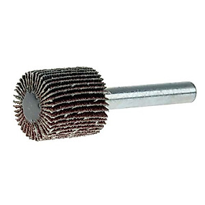 Weiler 30717 3/4" x 3/4" x 80AO Wolverine Coated Abrasive Flap Wheel, 1/4" Stem (Pack of 10)