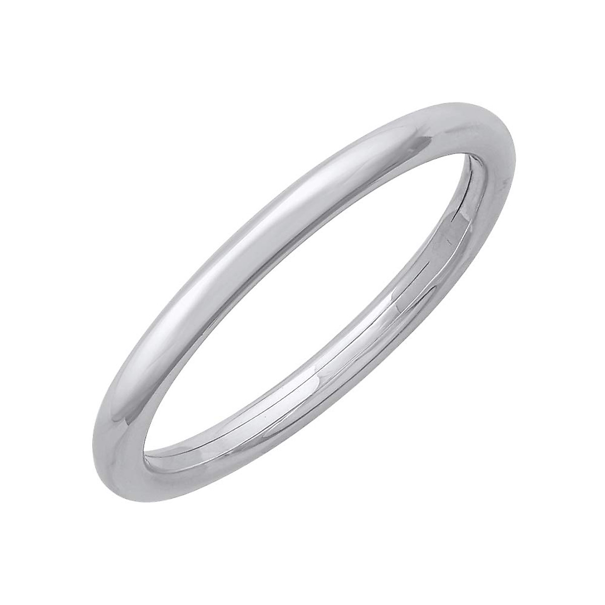 950 Platinum 2 mm Plain Wedding Band (Ring Size 11)