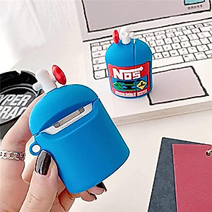 JDMTuning Car NOS Nitrogen Bottle Apple Airpods Engine Silicone Case Cover for Protection Fits AirPods Pro Wireless Charging