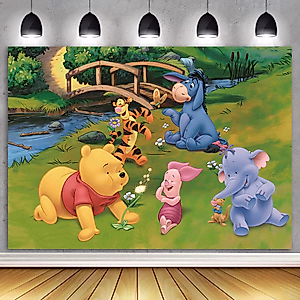 Dienalls 7x5ft Baby Shower Decorations Backdrop Birthday Theme Baby Shower for Girl Boy Happy Birthday Wall Background 1st Birthday fondos para fotografias de Bebes Gender Reveal Cake Topper Decor