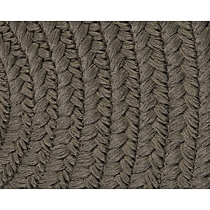 Boca Raton Braided Chair Pad Set, 15"x15" 4, Gray