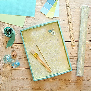 Con-Tact Brand Creative Covering, 09F-C9W63-12, Adhesive Vinyl Shelf Liner and Drawer Liner, Marcel, 18'' x 9'