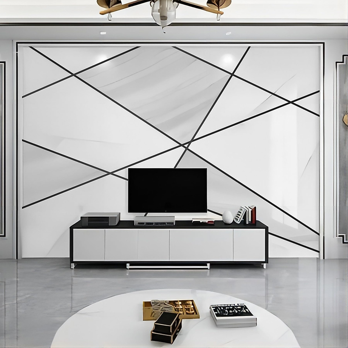 Matte Black Peel and Stick Wall & Molding Trim, Flexible DIY Strip for Mirror, Floor, Cabinet, Ceiling, Tile Edge (16.4 ft x 0.8 inch)